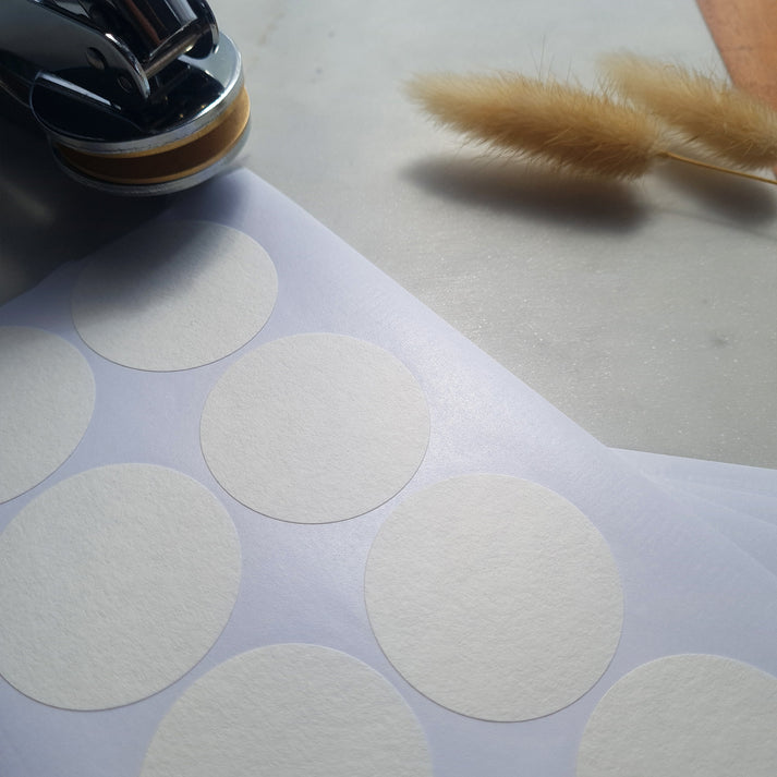 Luxury Cotton Stickers - Blank sheet of 10 – Brass and Press