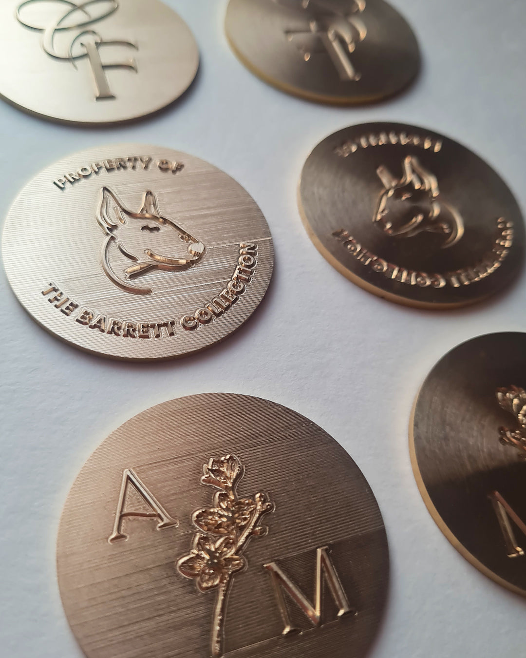 CUSTOM Embossing Stamp – Brass and Press