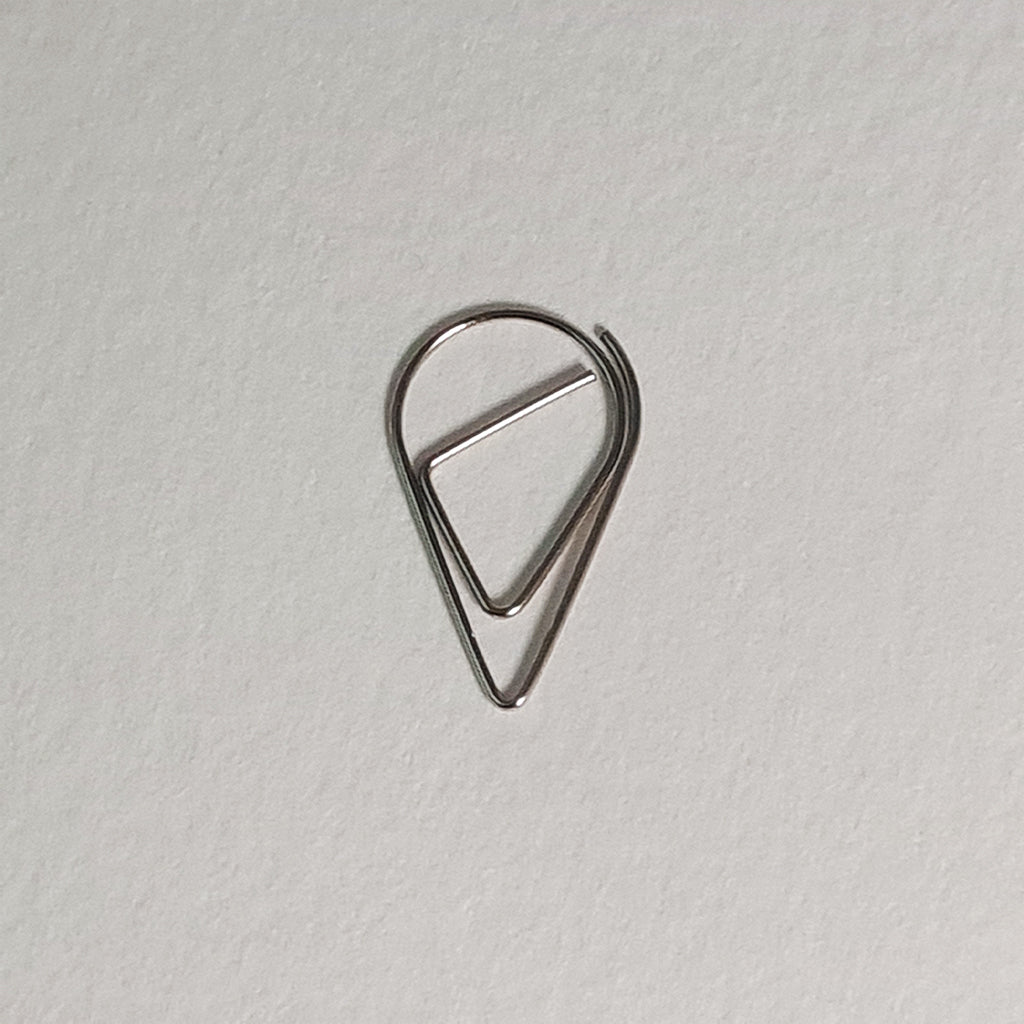 Teardrop Paper Clips - Silver – Brass and Press