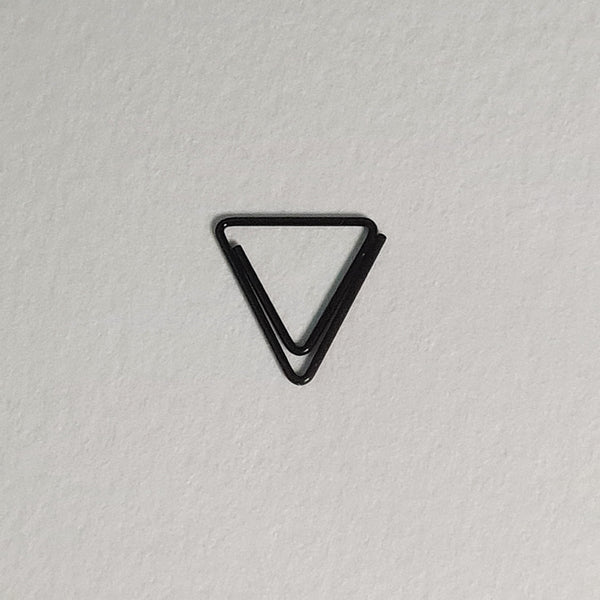Triangle Paper Clips - Black – Brass and Press