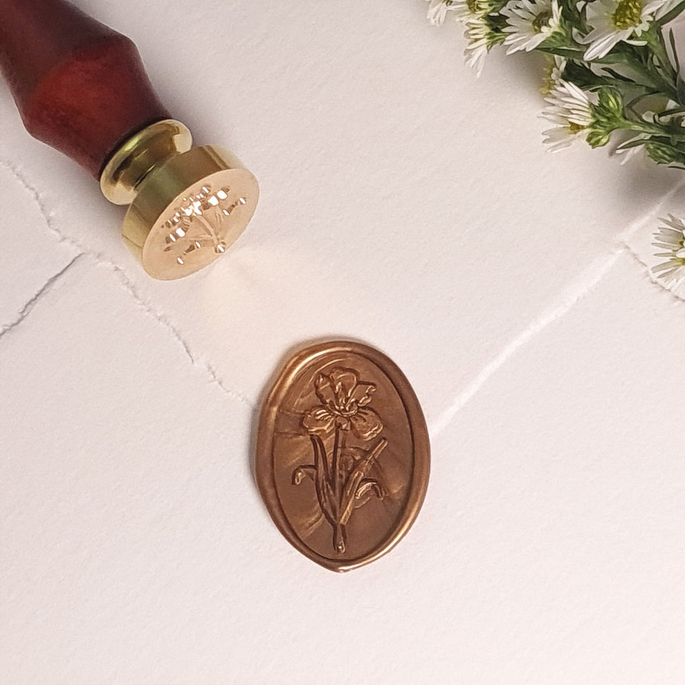 Wax Stamp - Serene Bloom – Brass and Press