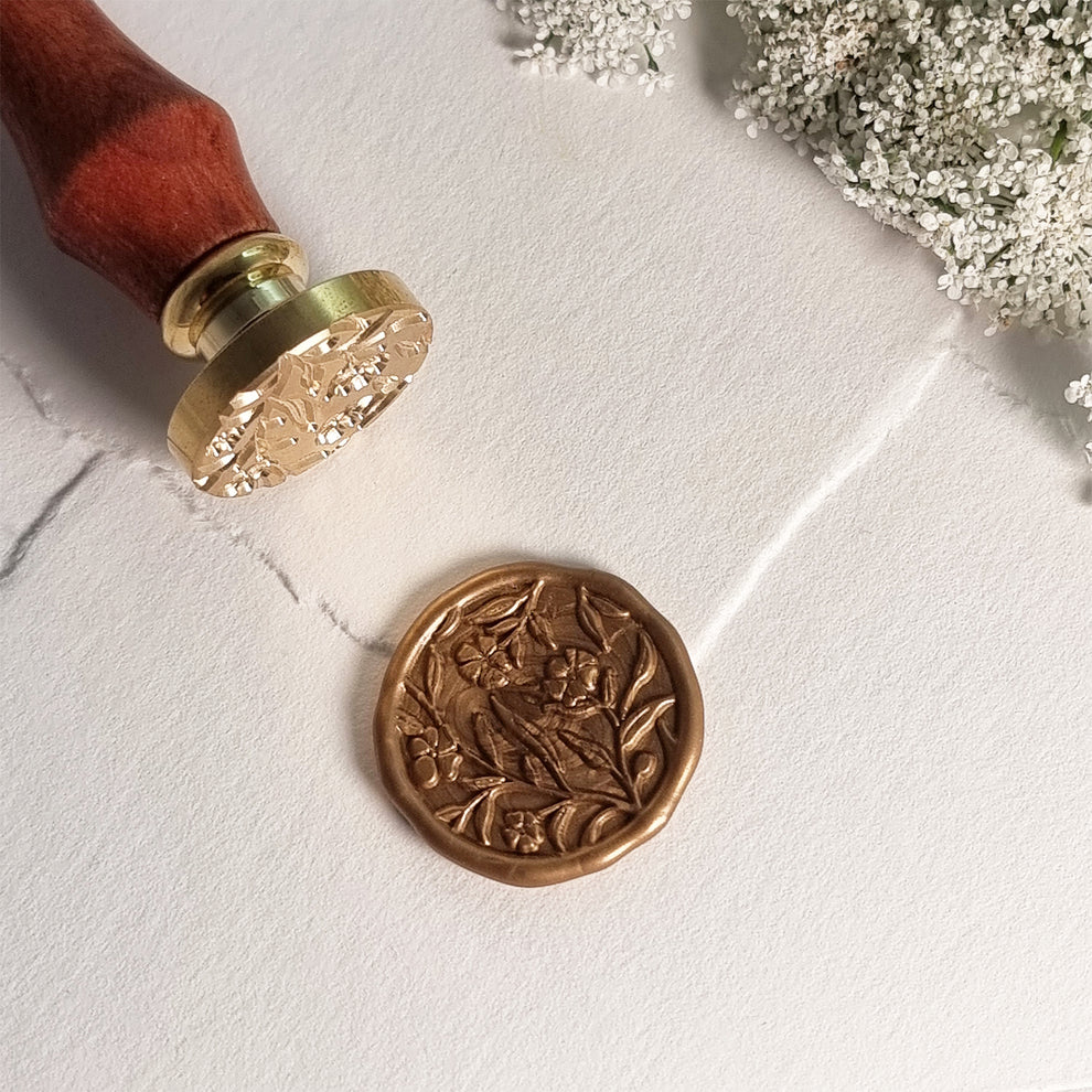 Wax Stamp - Frosty Floral – Brass and Press
