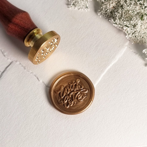 Wax Stamp - With Love – Brass and Press